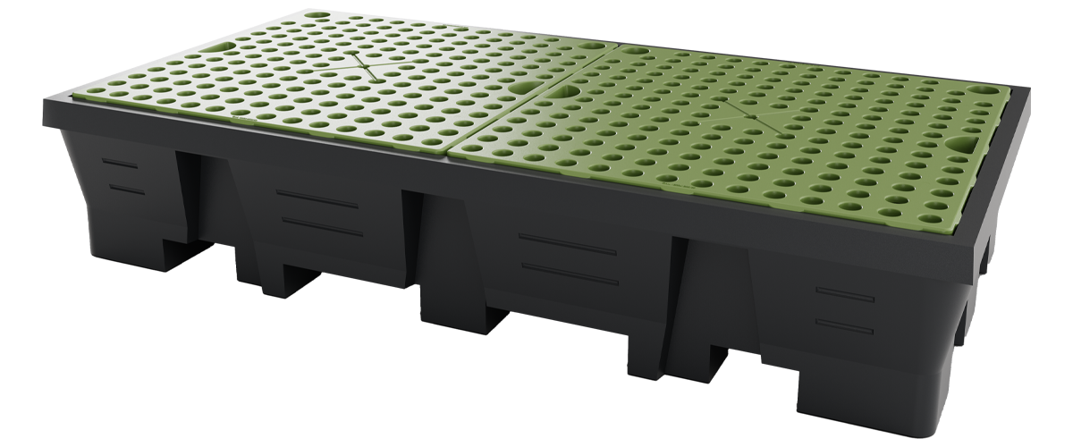 BAC 2 IBC ou 8 FÛTS - 1050 L - CARBONE LIGHT - EMP Rotomoulage